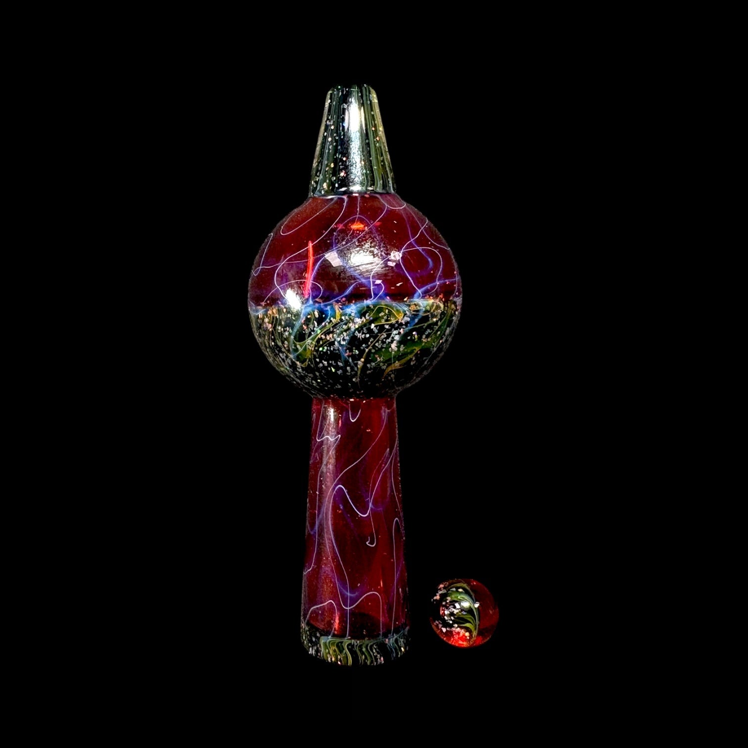 Commander Glass Bubble Cap – Lili's Glass